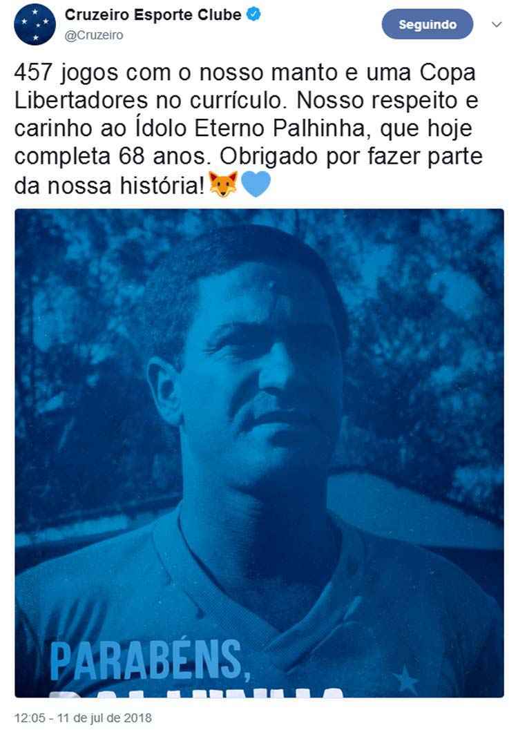 Cruzeiro comete gafe e parabeniza Palhinha com um mês de atraso: 'Achei ...