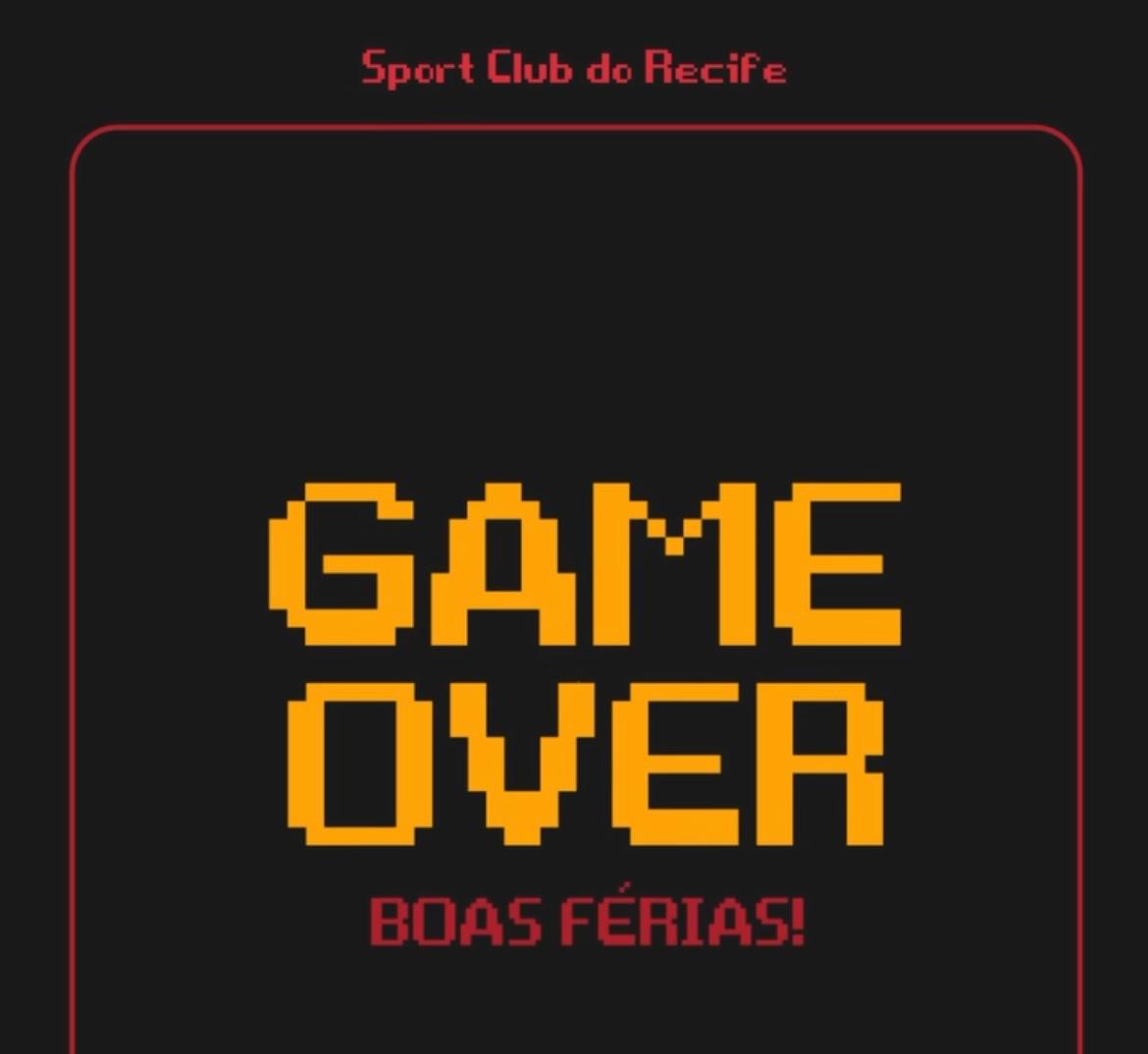 Sport provoca Santa Cruz após eliminar rival: 'Game Over. Boas férias ...